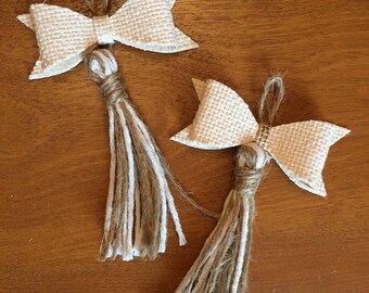 Burlap gift tags | Etsy