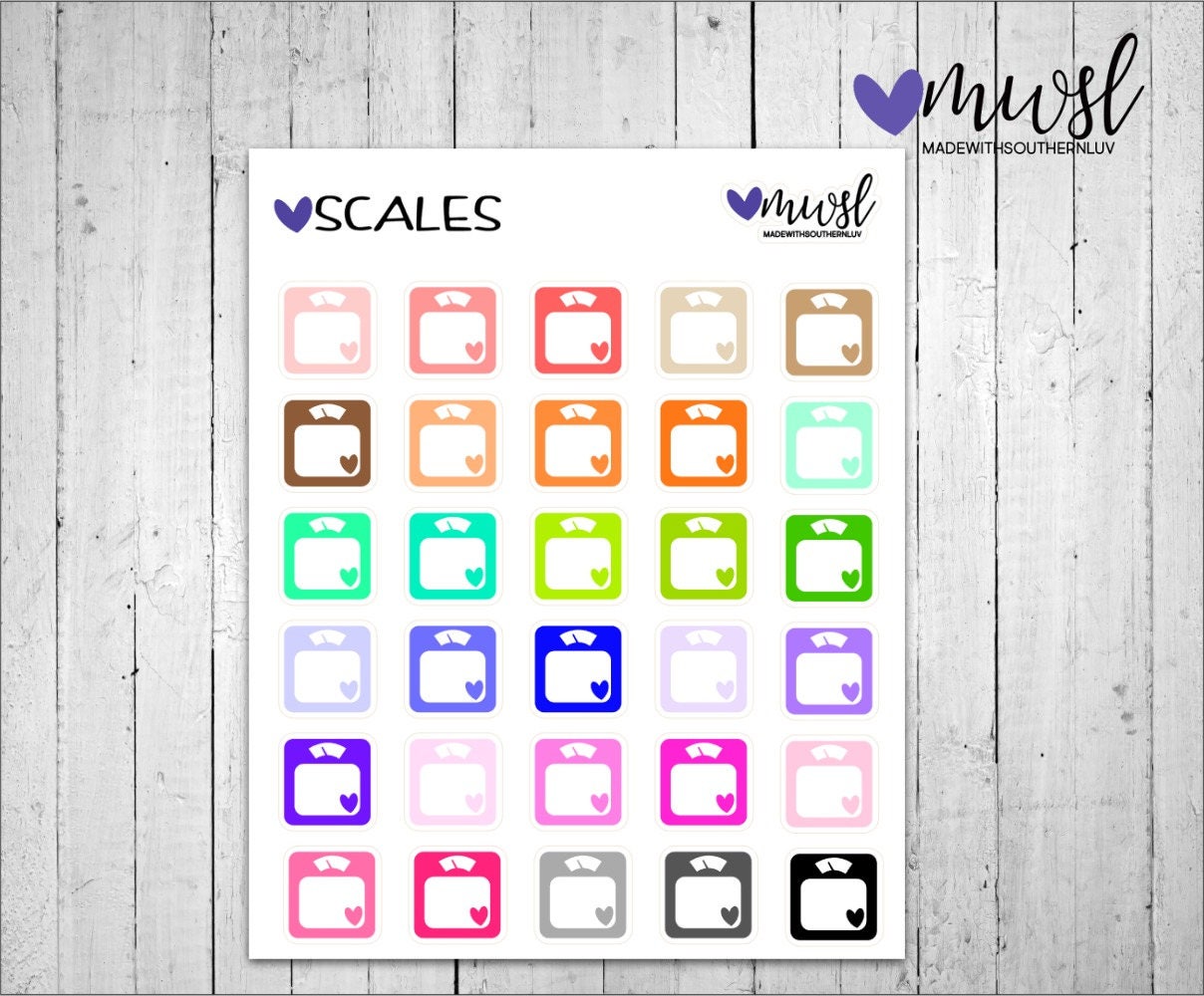 Scale Quarter Size Sheet from MadeWithSouthernLuv on Etsy Studio