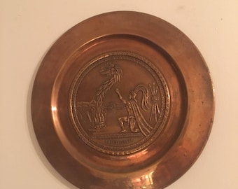 Vintage copper plate | Etsy