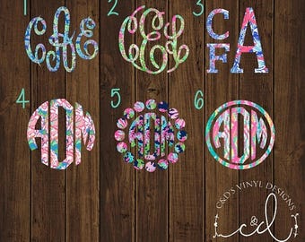 Preppy monogram | Etsy