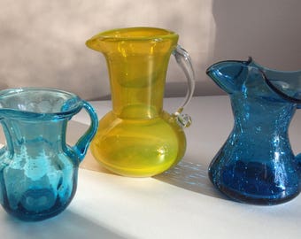 Hand blown pitcher | Etsy