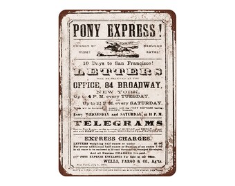 Pony express signs | Etsy