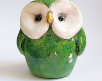 Owl coin bank | Etsy