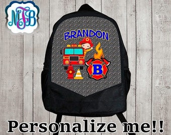 Fire truck backpack | Etsy