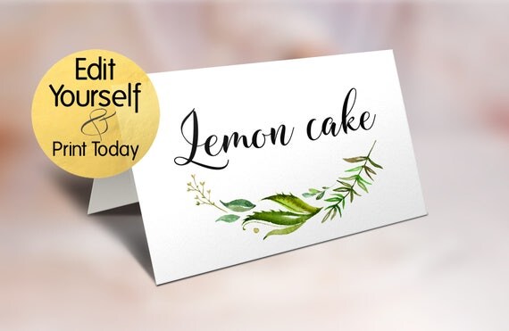 Food Card Template Buffet Sign Buffet Food Sign Buffet