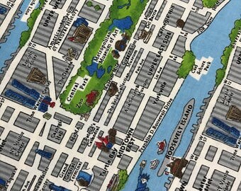 New york city fabric | Etsy