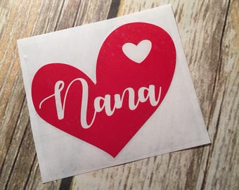 Nana car decal | Etsy