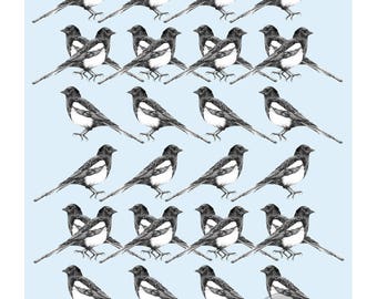 Magpie art | Etsy