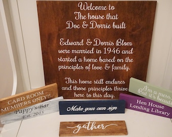 House name sign | Etsy