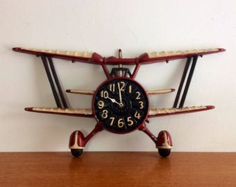 Airplane clock | Etsy