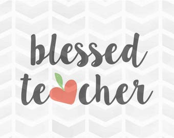 Blessed teacher | Etsy