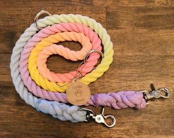 Rope dog leash | Etsy