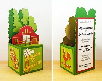 Custom Handmade Pop Up Invitations & Greeting Cards by CardBloom