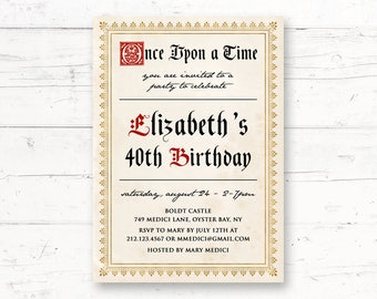 Medieval invitation | Etsy