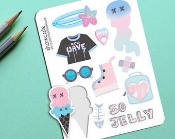 Aesthetic stickers | Etsy