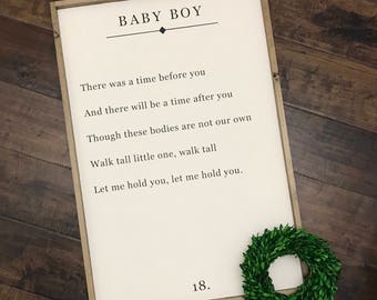 Little boy sign | Etsy