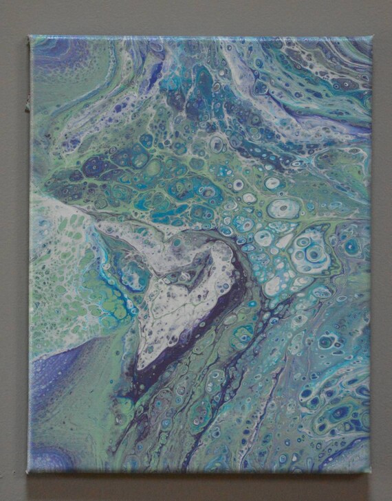 Fizz Wall Art Acrylic flip cup dirty pour 11 x 14
