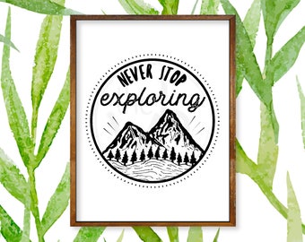 Never stop exploring | Etsy