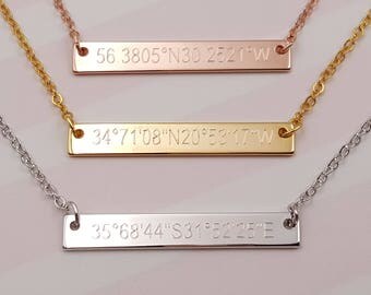 Coordinate necklace | Etsy