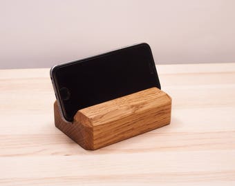 Wood phone stand | Etsy