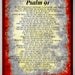Psalm 91 Poster. Printable PDF gift psalm 91 prayer Card wall