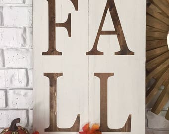 Fall wood sign | Etsy