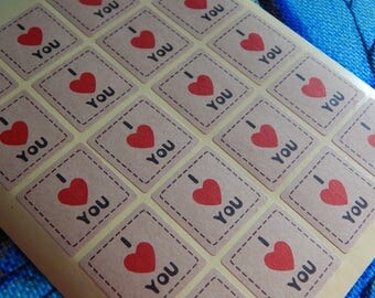 I love you sticker | Etsy