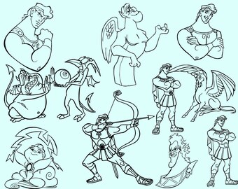 Hercules silhouette | Etsy