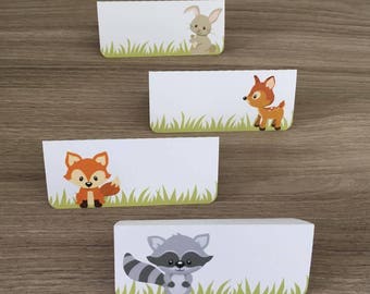 Back To School Themed Place Cards Bookworm and Pennant