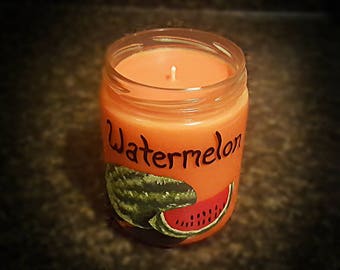 Watermelon Candle in Glass