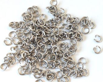 Stainless Steel Split Rings You Pick Size 5mm 6mm