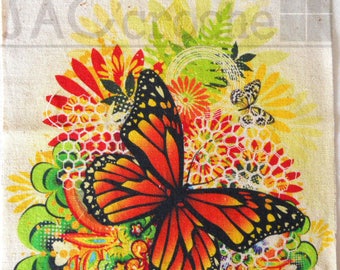 Printed linen fabric | Etsy