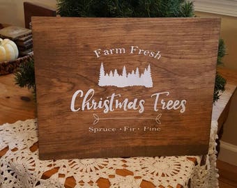Tree farm sign | Etsy