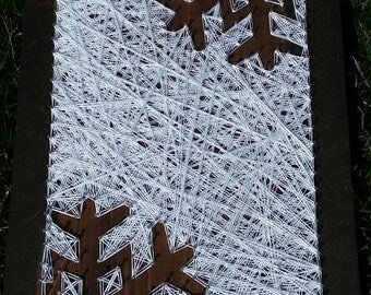 Snowflake string art | Etsy