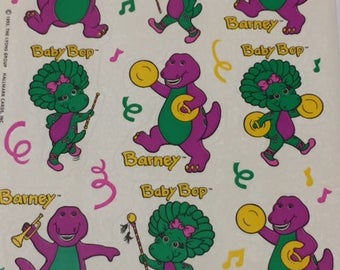 Barney stickers | Etsy