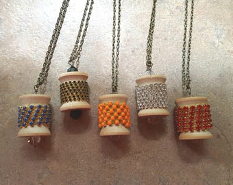 Spool necklace | Etsy