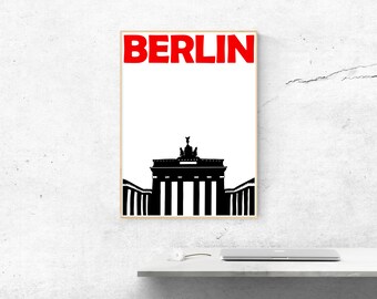 Berlin poster | Etsy