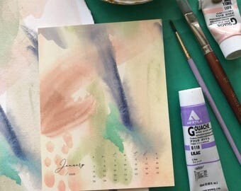 Colorful calendar | Etsy