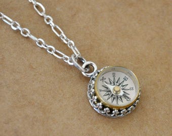 Compass necklace | Etsy