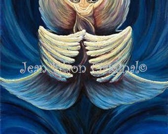 Surreal angel art | Etsy