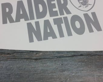 Raiders nation | Etsy