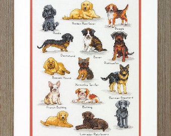 Dog cross stitch | Etsy