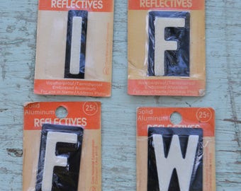 Reflective letters | Etsy