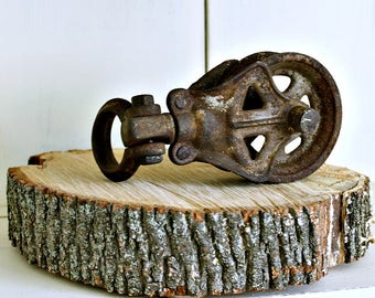 Rustic pulley | Etsy