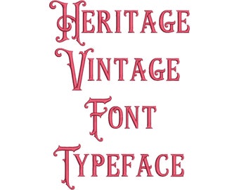 Three Initial Machine Embroidery Monogram Font for 4 x 4 hoop