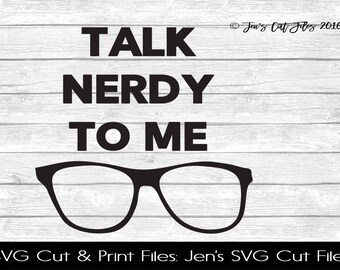 Nerdy svg | Etsy