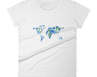 World map tshirt | Etsy