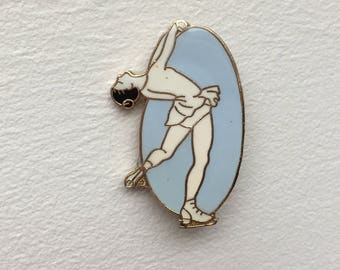 Ice skating pin | Etsy
