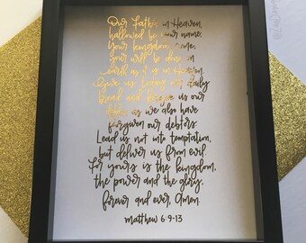 Matthew 6 9 13 | Etsy