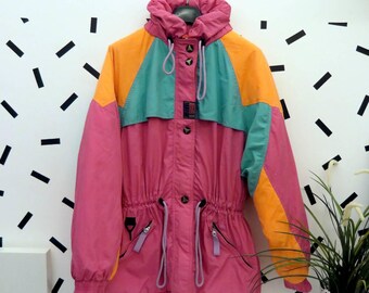 90s ski jacket | Etsy